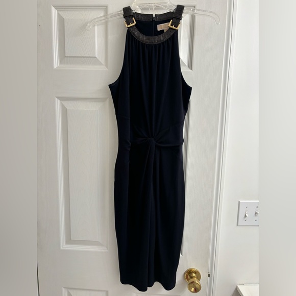 MICHAEL Michael Kors | Dresses | Michael Kors Sleeveless Navy Midi ...